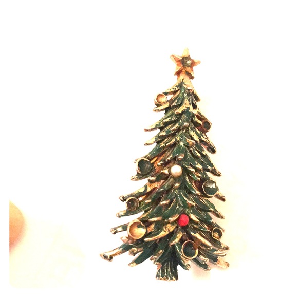 Roma | Jewelry | 525 Roma Spiky Detailed Christmas Tree Pin Vintage ...